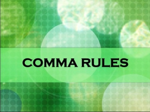 Comma Rules - Video Grammar Lesson by Miss B's Shop | TPT