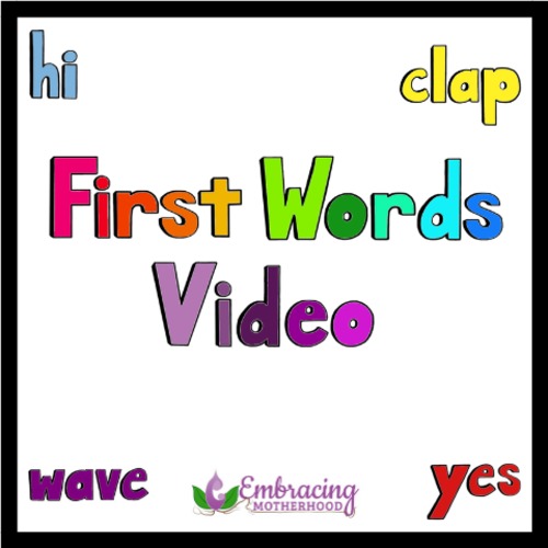 First Words Video by Embracing Motherhood | TPT