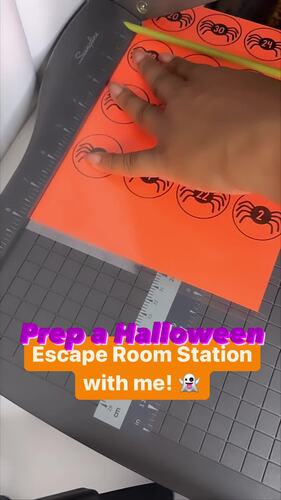 Halloween Math Review Digital Escape Room 6th 7th Grade Math Number Sense