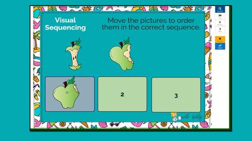 Fun with Visual Sequencing: Digital Activity (Boom Cards) by WriteAbility