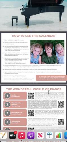 THE WORLD OF PIANOS Listening Calendar - 30 days of Piano Music and ...
