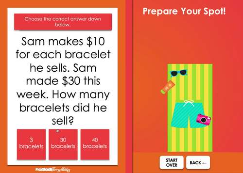 Division with Equal Groups Digital Math Game for PowerPoint ™ | TPT