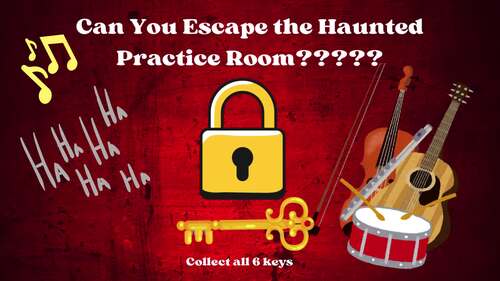 Escape the Practice Room – Halloween Music Rhythm Activities Game