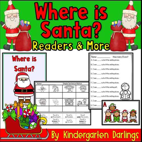 Christmas and Santa Math and Literacy Printable Activities | TPT