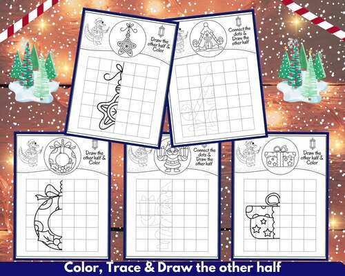 Christmas Activity Book for kids 4-6 by Power Kids by Marina | TPT