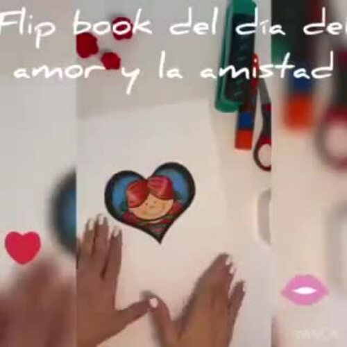 Flip book Día del amor y la amistad by Wow Classroom | TPT