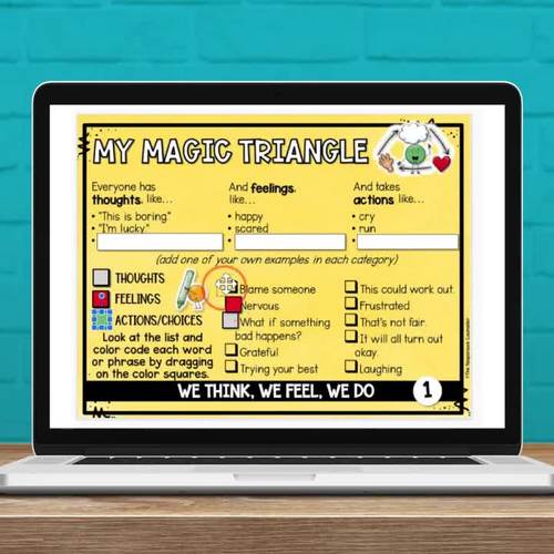 CBT Activity Flipbook and Google Slides TM by The Responsive Counselor