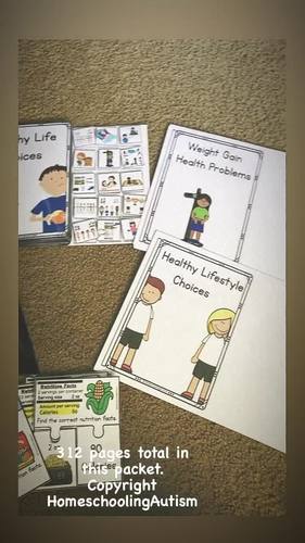 Nutrition Packet by Homeschooling Autism | TPT