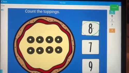 Distance Learning-Kindergarten Pizza Math Counting Sets! Subitizing to 10!