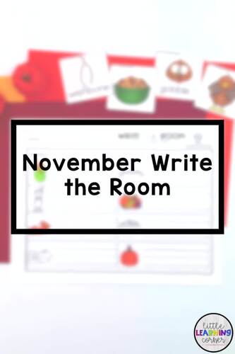 Write the Room THANKSGIVING | November Vocabulary Writing Center