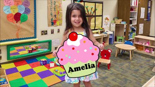 Editable! Birthday Party Classroom décor themed Giant Cupcakes Balloons ...