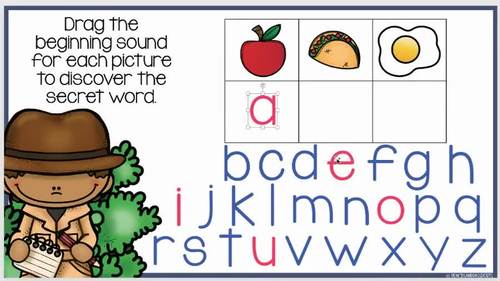 Digital Dolch Primer Secret Sight Word Detective {Initial Sounds}