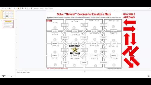 DIGITAL Maze - Explicit Formula Geometric Sequence (4 TERMS) Distance ...