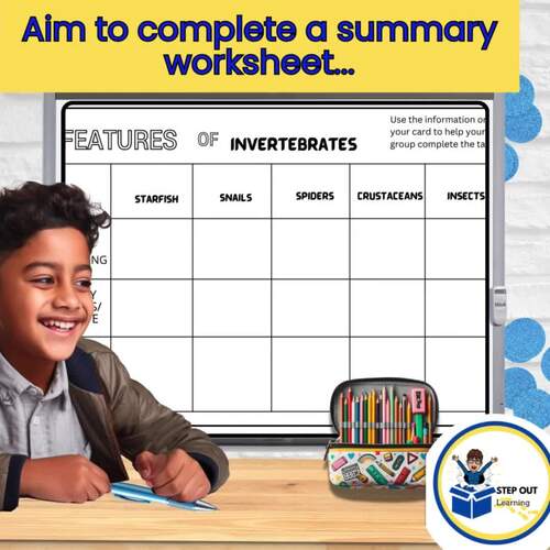 Classifying animals Invertebrates: activity - worksheets - display - 4h ...