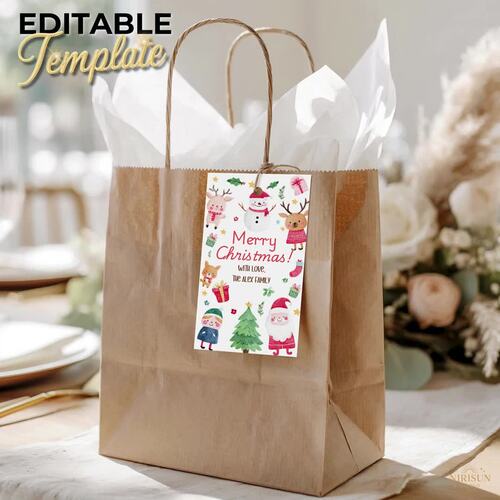 Christmas Gift Tags - Staff Gifts - Holiday Favor Labels Staff Appreciation