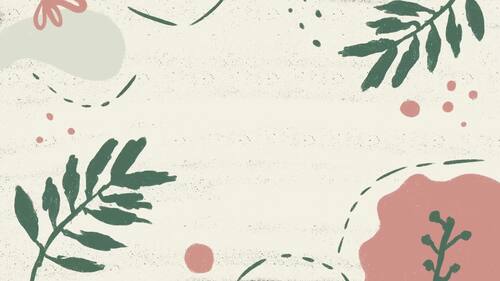 Hand-Drawn Abstract Leaves Frame Animated Background by ...