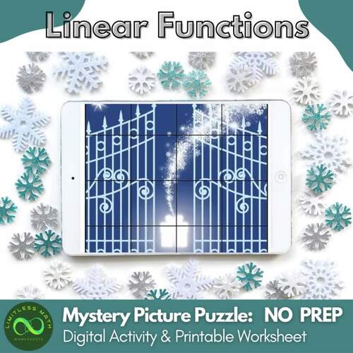 Linear Functions Word Problems - Self-checking Winter Mystery Picture ...