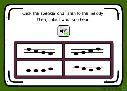Music Theory Melodic Ear Training Bundle- Interactive Music Theory Games