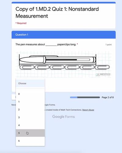 1st Grade Math Google FORMS - Place Value, Addition and Subtraction ...