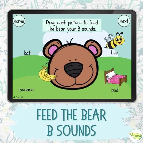 Feed the Bear B Articulation Boom Cards™ for Speech Therapy | TPT