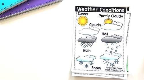 Weather and Climate Activities Worksheets Weather Tools Climates 3rd ...