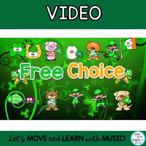 St. Patrick's Day Move and Freeze, Brain Break, P.E. Exercise, Movement ...