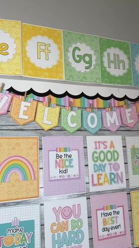 Bright Doodles Classroom Decor | Bright Simple Class Decor | Mega Bundle