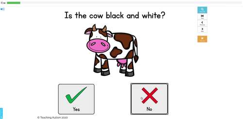 Farm Yes or No Questions | Boom Cards for Speech Therapy by Teaching Autism