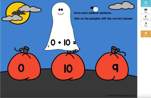 Halloween Addition to 10 BOOM Cards by La Petite Kindergarten | TPT