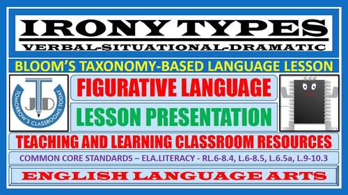 IRONY - VERBAL, SITUATIONAL AND DRAMATIC: WORKSHEETS WITH ANSWERS