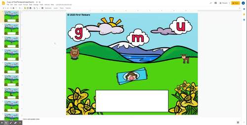 Short Vowels Distance Learning Google Classroom CVC Words Phonics Game