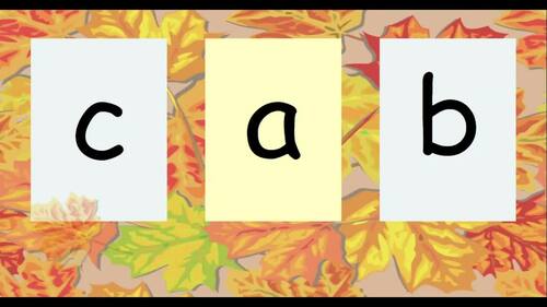 Fall Themed Orton Gillingham Blending Board-Powerpoint | TPT