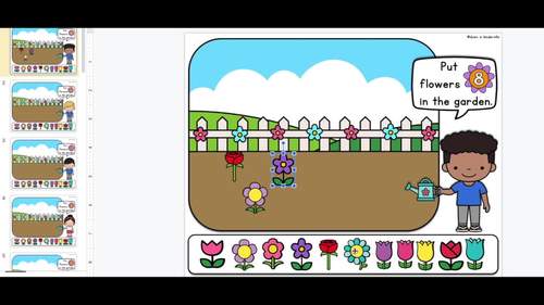 Digital Spring Math Counting, Counting On, Count by 10s, Ordering ...