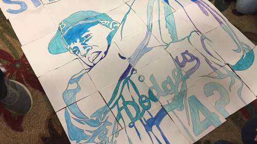 Black History Month Activity | Jackie Robinson Collaborative Coloring ...