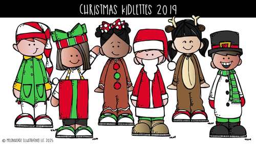 Christmas Kidlettes clip art 2019, Costume clip art, Santa clip art Mini