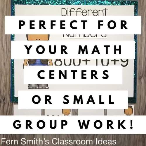 Different Forms Of Numbers Center Games by Fern Smith's Classroom Ideas