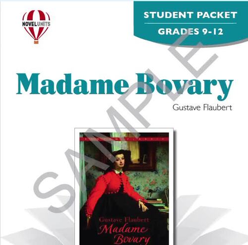 Madame Bovary Novel Units® Student Packet Novel Study | TPT