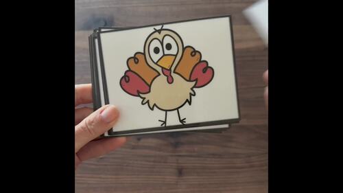 Thanksgiving Non-Identical Matching Cards by Making Meaningful Materials