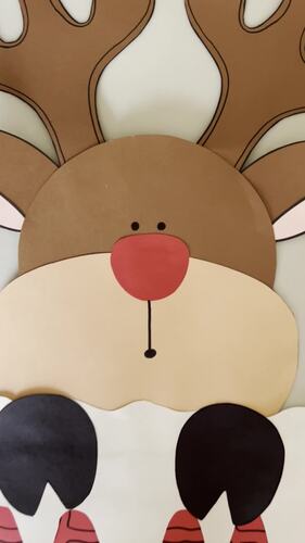 Rudolph's Christmas Craft by The Bizzy Little Bees | TPT