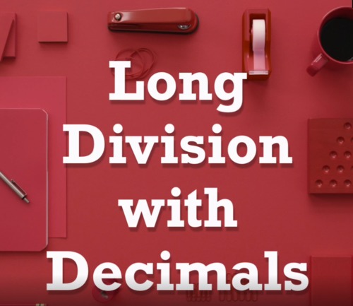 Long Division With Decimals Video By Middle Grade Math TpT