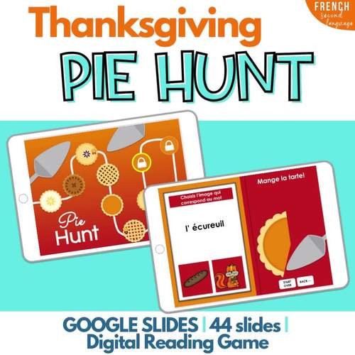 French Thanksgiving Vocabulary Activities GOOGLE SLIDES | Scavenger ...