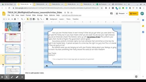 Bill of Rights & Due Process of Law DIGITAL Lessons | TPT