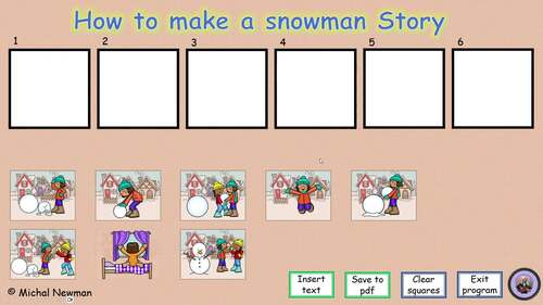 story - how to make a snowman interactive game by musicwonderwoman