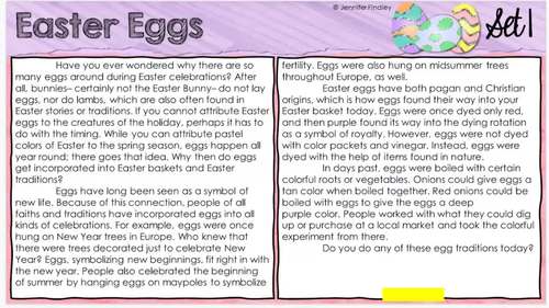 Easter and Spring Paired Passages w/ Digital Paired Passages Google Slides™