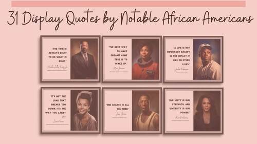 Black History Posters Black History Month Bulletin Board Inspirational ...