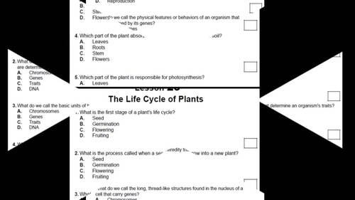 30 Life Science Science Supplementary Questions Life Cycles of Organisms