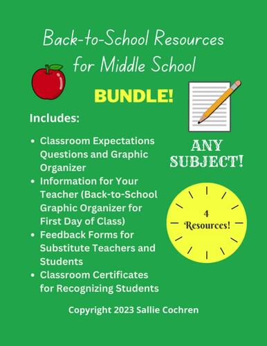 Back-to-School Resources for Middle School (All Subjects) | TPT