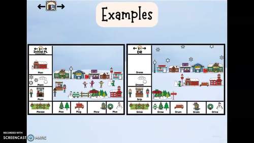 Build a Christmas Village BOOM Cards™ SH, CH, J/dʒ, and ʒ Sounds Speech ...