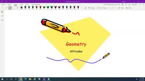 Triangles - Altitudes (Geometry) - Instructional Slides & Video by RJ Math