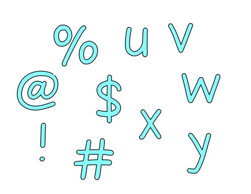 Printable Winter Bulletin Board Letters, Printable Cyan Alphabet ...
